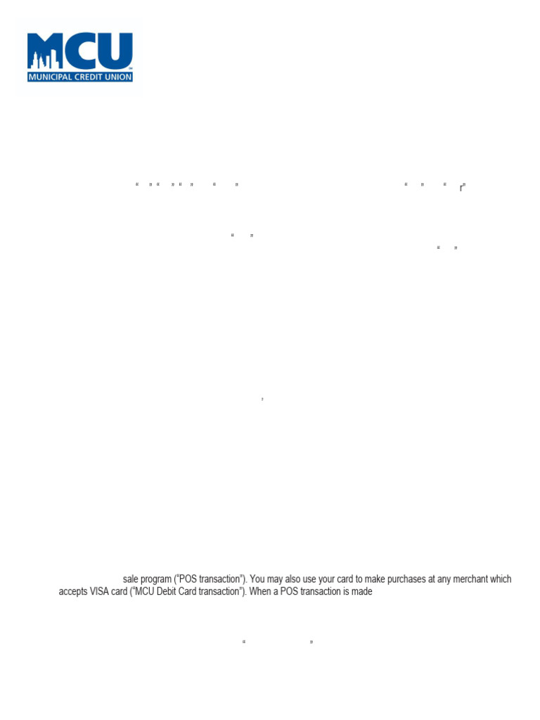 debit-card-agreement | PDF | Debit Card | Transaction Account