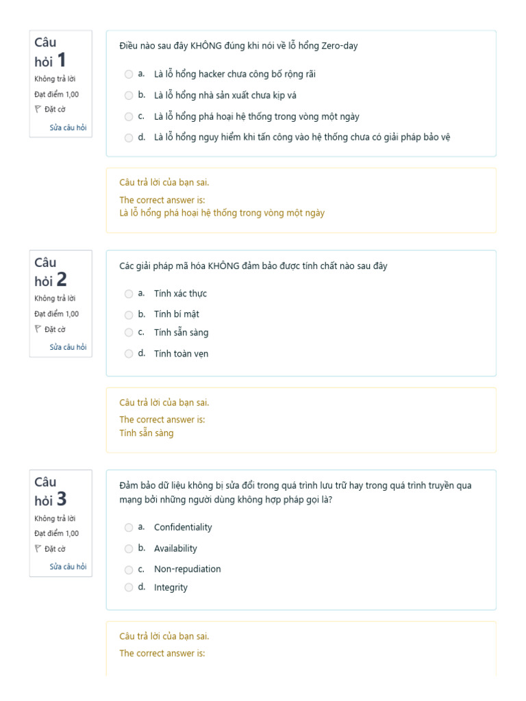 AnToanThongTin De1 55cau | PDF