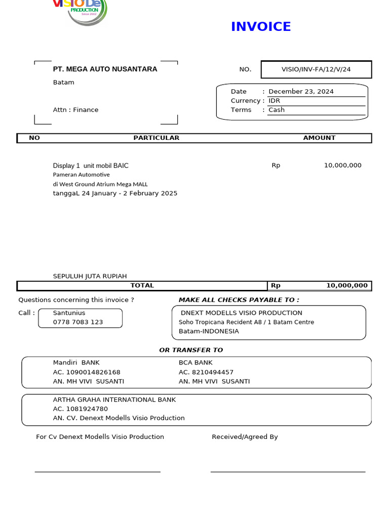 Invoice Baic MM 24 Jan-2 Feb 2025 | PDF