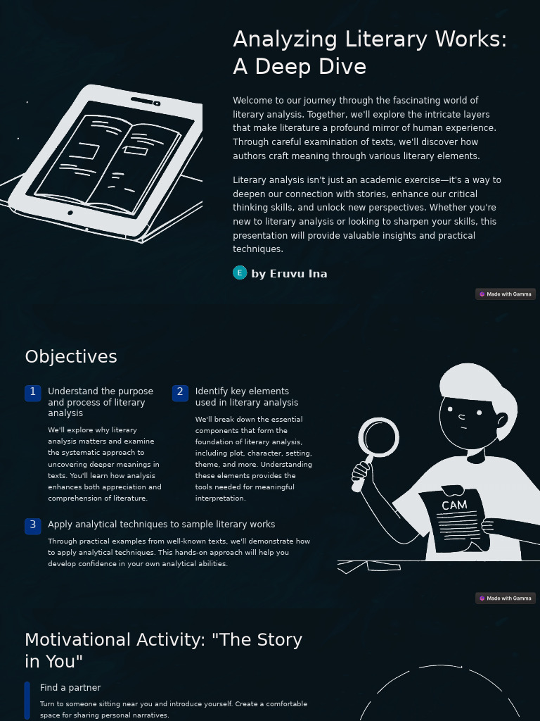Analyzing Literary Works A Deep Dive | PDF | Narrative | To Kill A ...