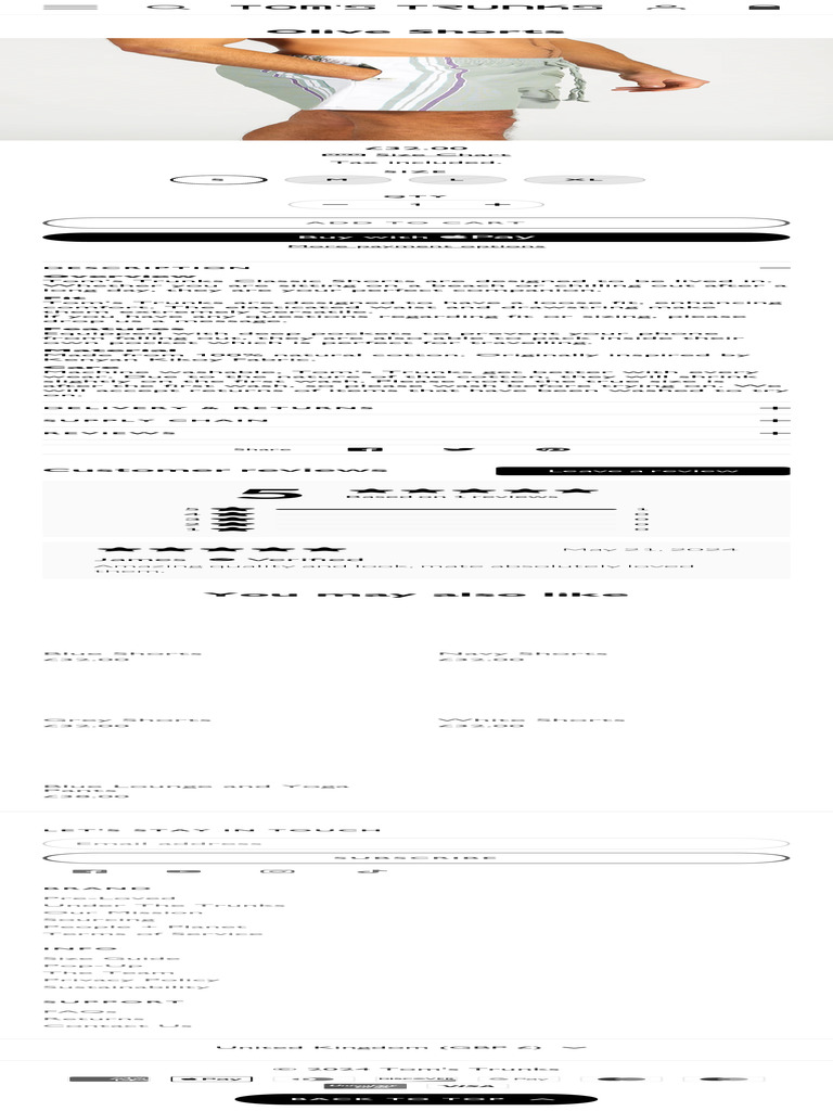 Olive Shorts - Tom's Trunks | PDF | Clothing