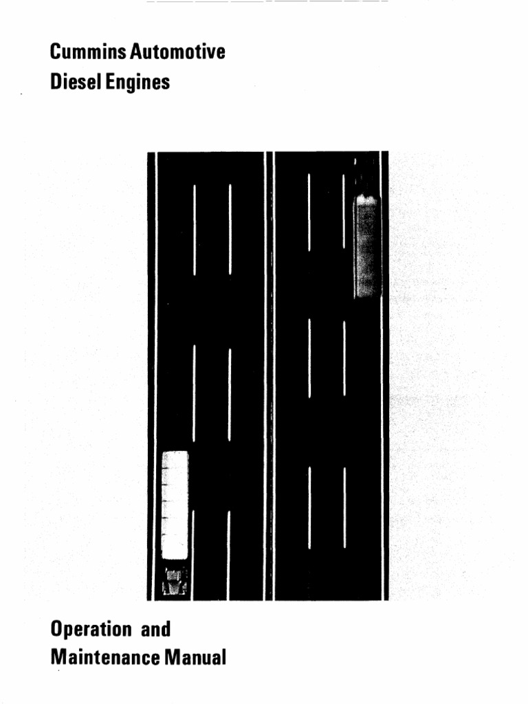 Diesel Engines Operation and Maintenance Manual Bulletin 983700-Ce | PDF