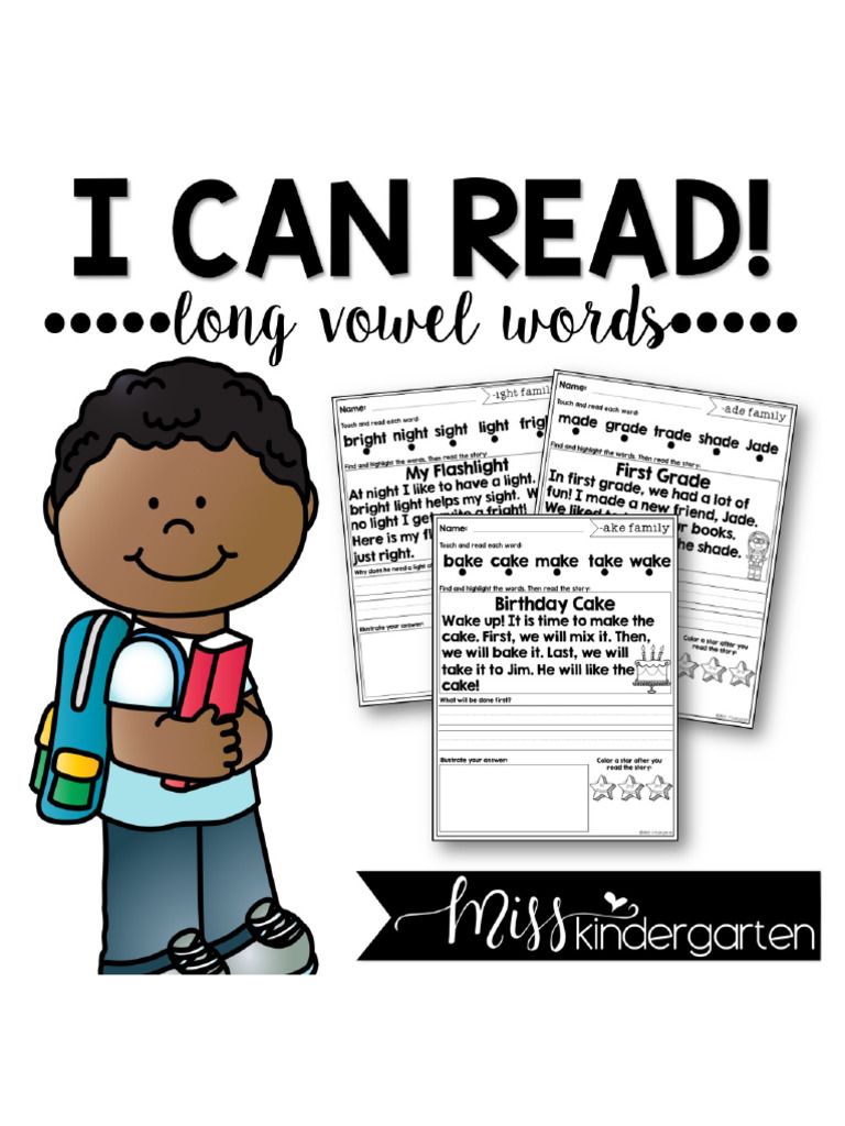 (숙제용) Long Vowel Reading | PDF | Reading Comprehension