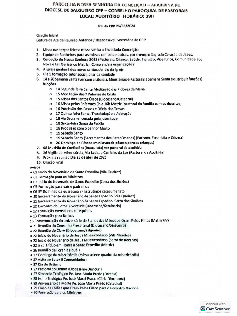 Pauta Do CPP 26.03.2025 | PDF