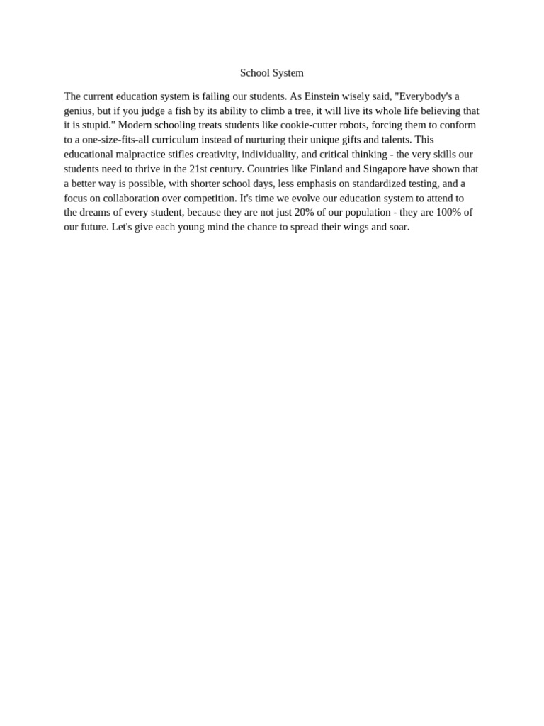 School System | PDF