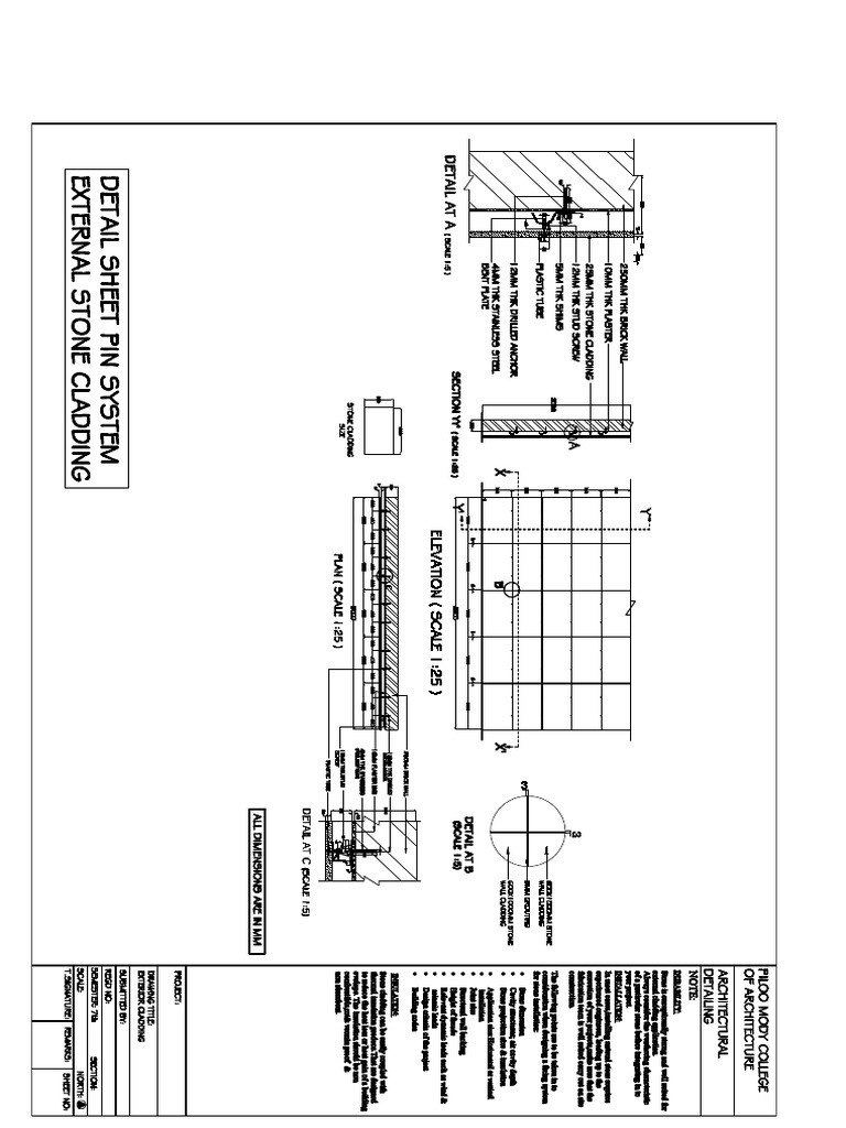 Stone Cladding Pin System | PDF
