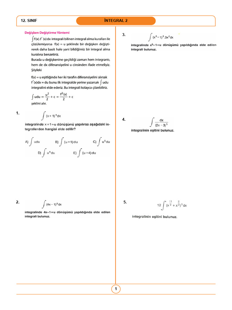İntegral 2 | PDF