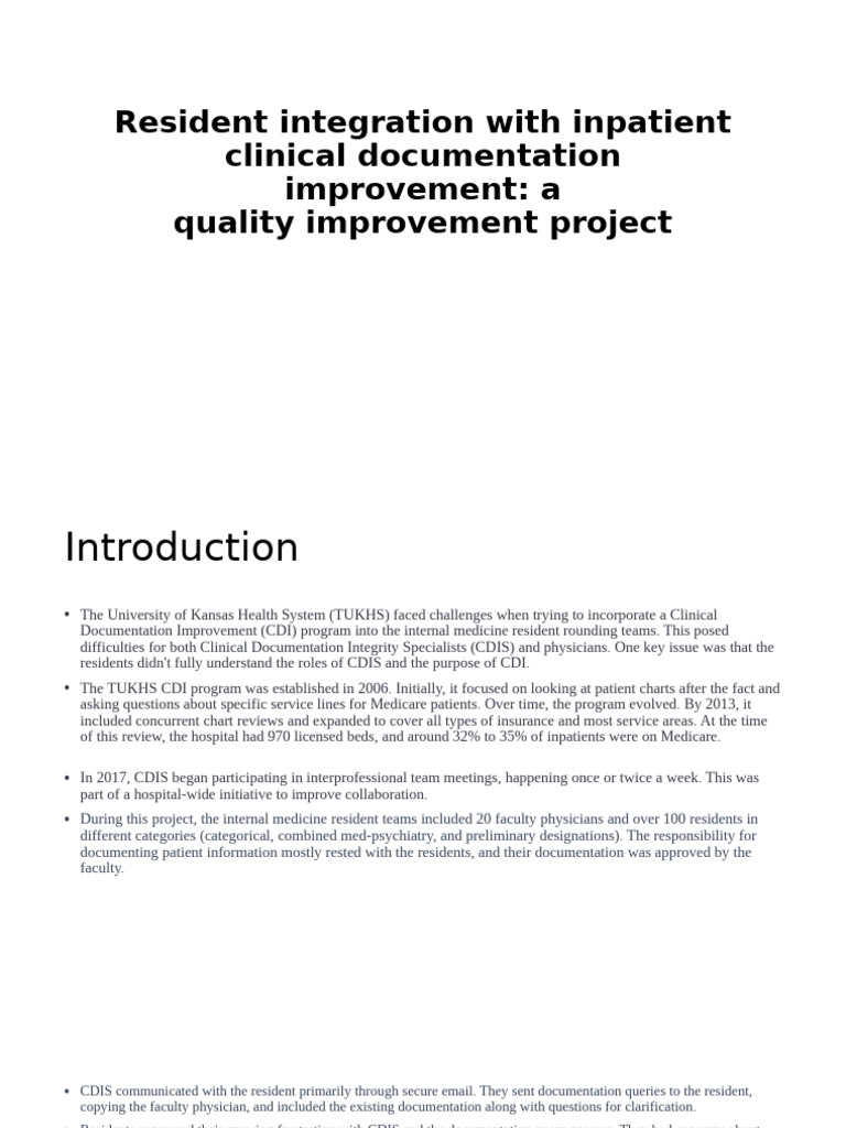 IP CDI | PDF | Health Care | Patient