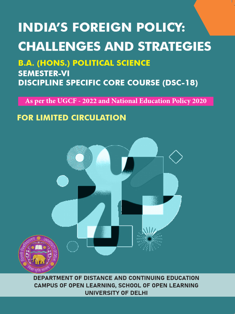 India's Foreign Policy: Challenges Ahead | PDF | Postcolonialism ...