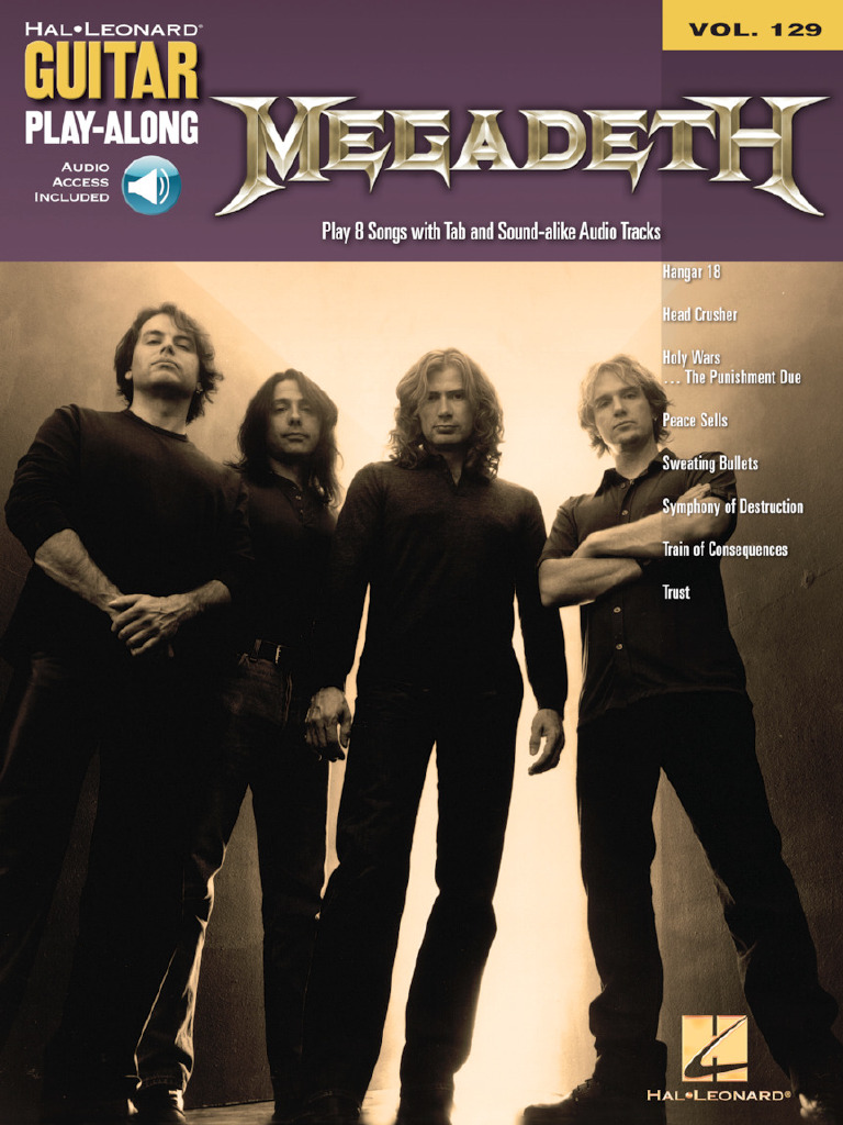Guitar Play-Along Vol 129 - Megadeth PDF mp3 | PDF