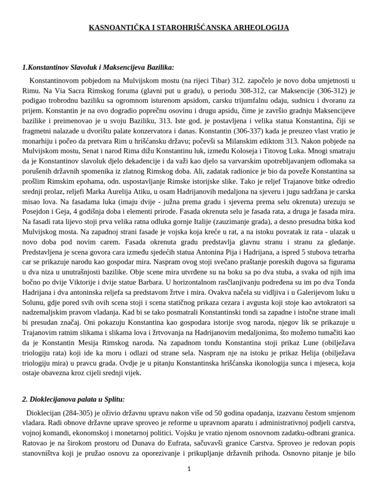 Arheologija 1 | PDF