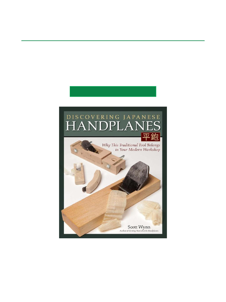 Must Read Discovering Japanese Handplanes Why This Traditional Tool ...