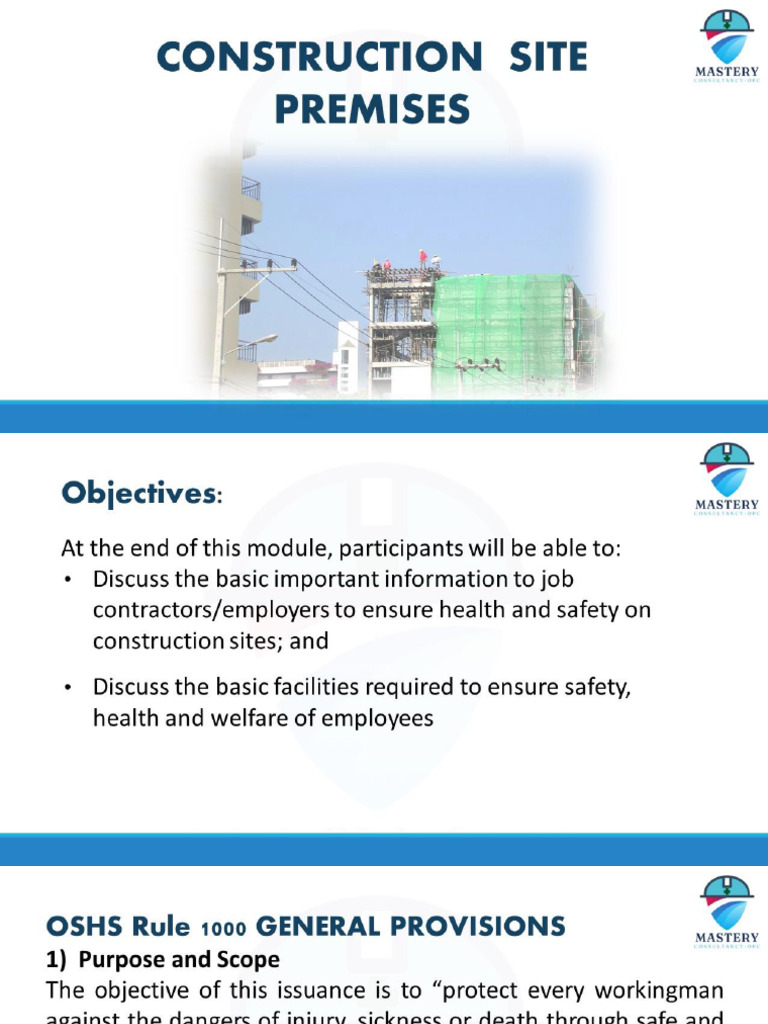 3 CONSTRUCTION SITE PREMISIS | PDF