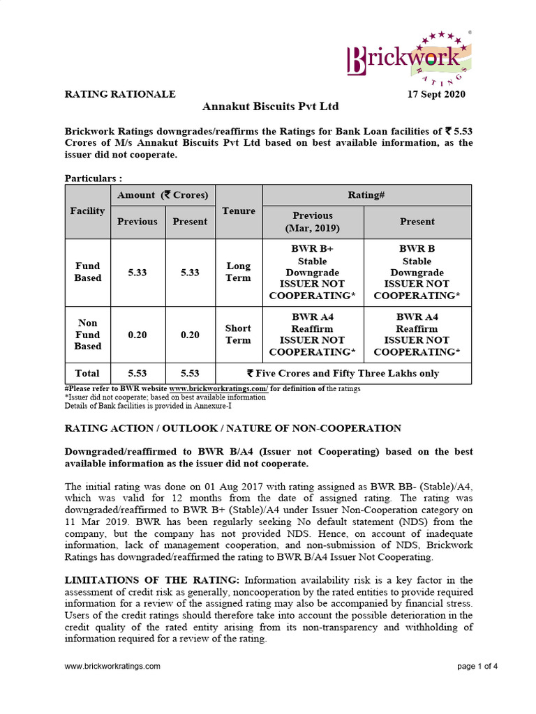 Annakut - Biscuits-17sep2020 | PDF | Securities (Finance) | Reserve ...
