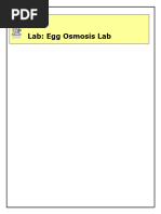 Egg Osmosis Lab Report Sheet | PDF | Osmosis | Chemistry