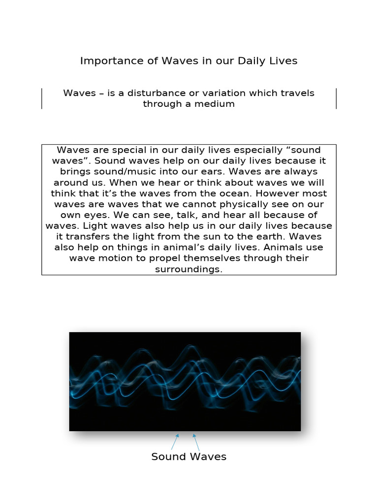 Importance of Waves in Daily Life | PDF