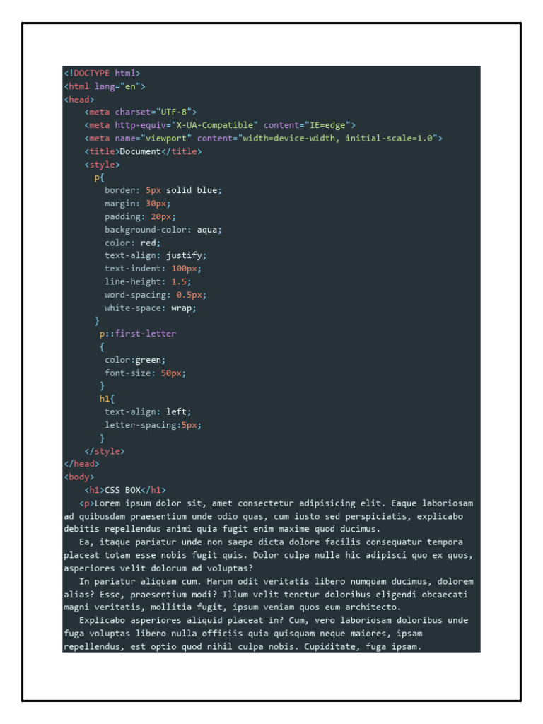 Css Box | PDF