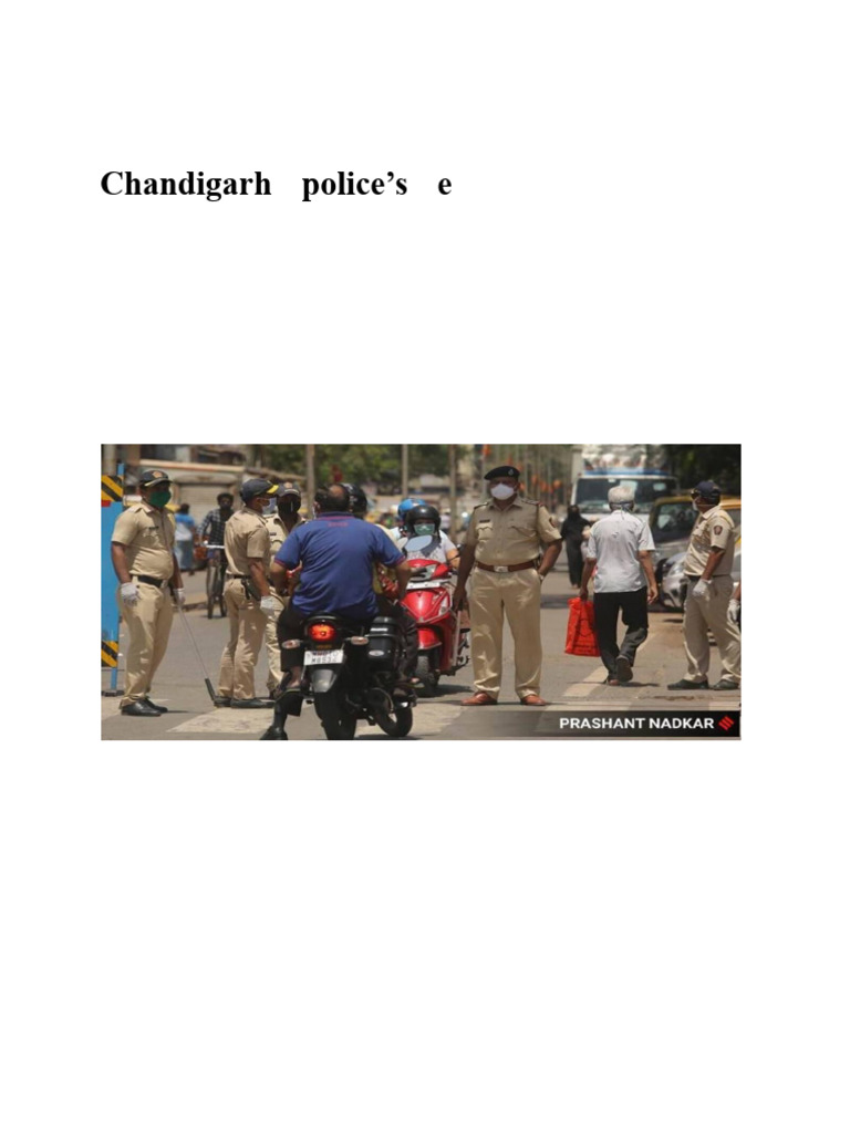 3.chandigarh Polices e Beat System Indian Express | PDF | Criminal ...