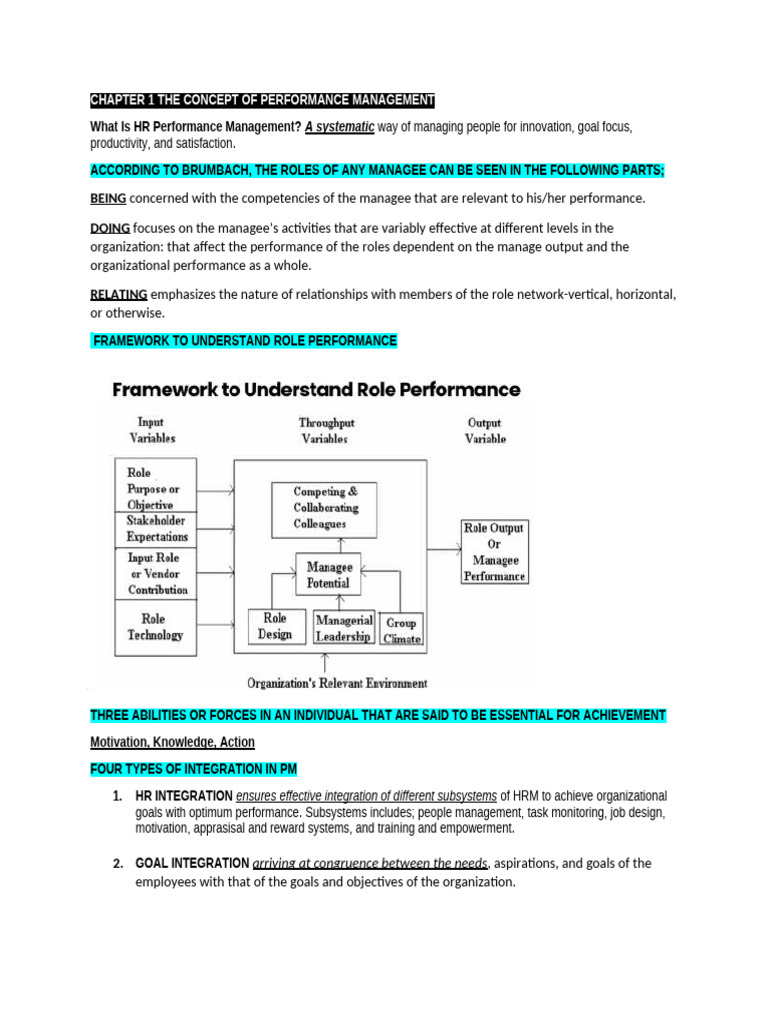 Performance Management Concepts Explained | PDF | Performance Appraisal ...