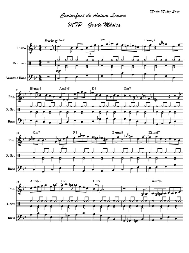 Contrafact Autum Leaves | PDF