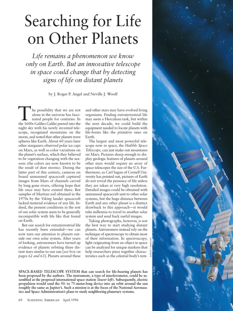 Searching For Life On Other Planets | PDF | Planets | Stars