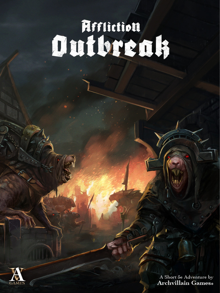 Archvillain Adventures - The Affliction Outbreak 5e Module Digital (A4 ...