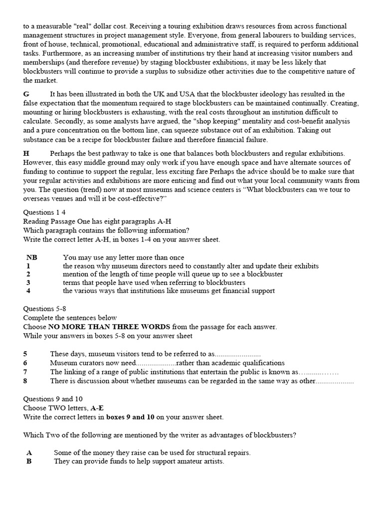 Test 9 Ban Dep 2 | PDF | Curator