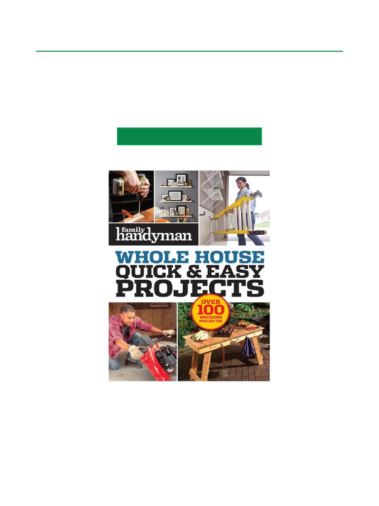 View Family Handyman Quick & Easy Projects PDF Ebook With Full Chapters ...