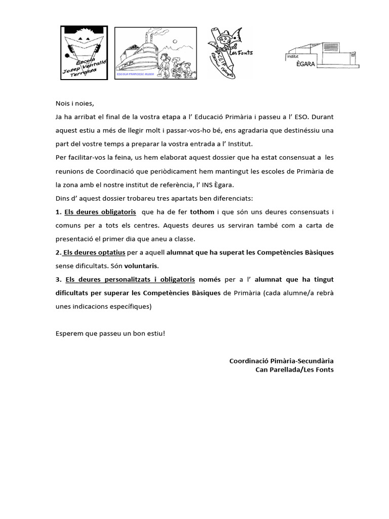 Deures D'estiu Definitius | PDF