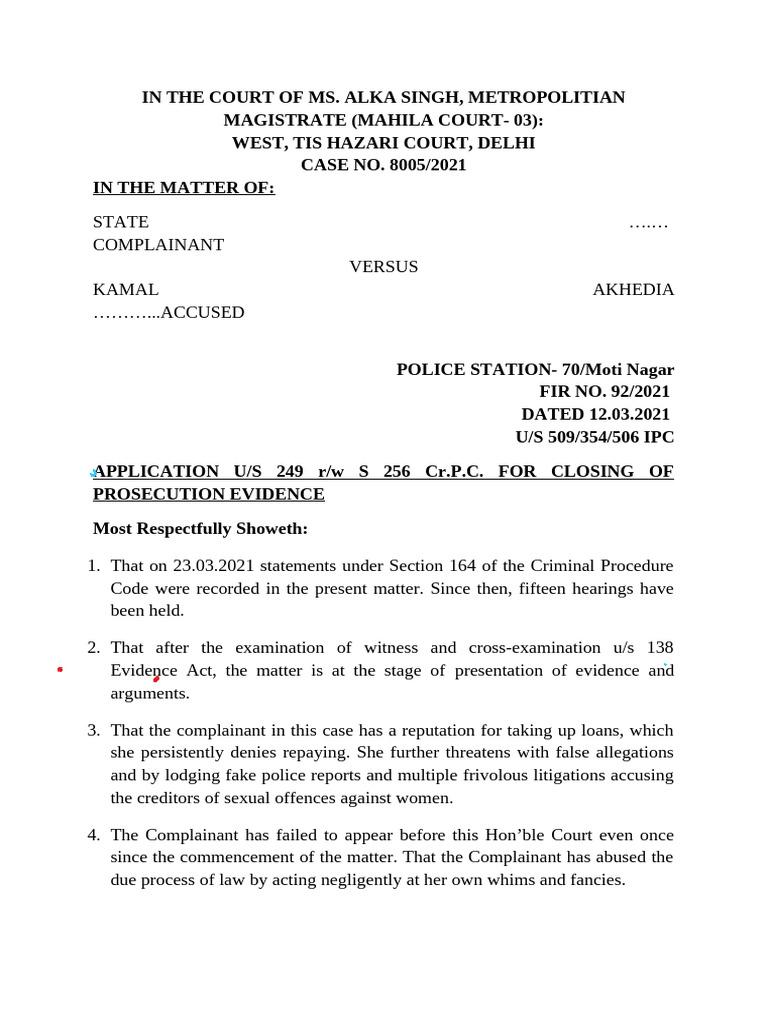 Application For Closing of PE | PDF | Affidavit | Legal Procedure