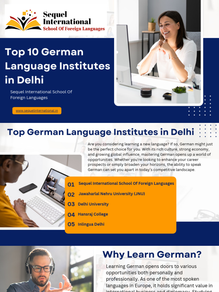 Top German Language Institutes in Delhi | PDF | Foreign Language | Learning