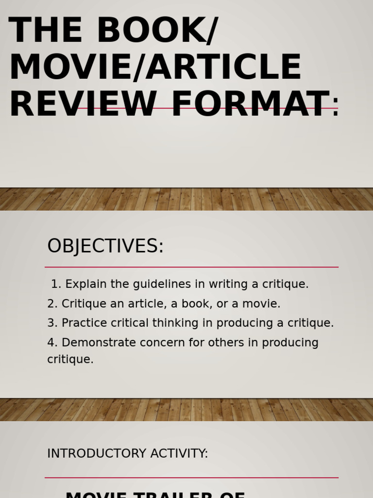 Guidelines for Writing Effective Critiques | PDF