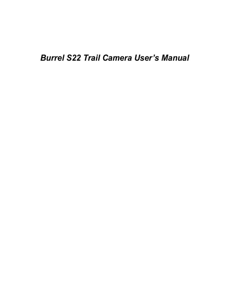 Burrel S22 WA Manual EN SE FI | PDF | Camera | Computing