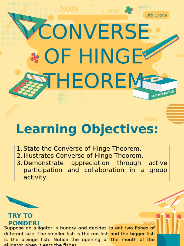 CONVERSE-OF-HINGE-THEOREM | PDF | Triangle | Euclidean Geometry