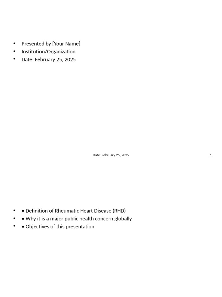 RHD Presentation Professional | PDF | Immunology | Human Diseases And ...
