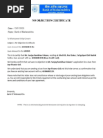 NOC Letter For Loan Account ICICI Bank Limited | PDF