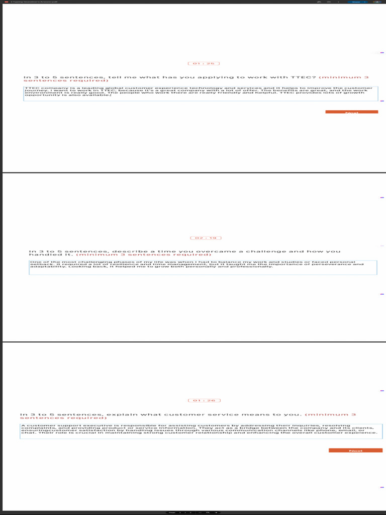 3 Typing Questions Answer | PDF