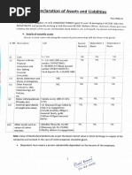 Asset Statement Form 34A | PDF