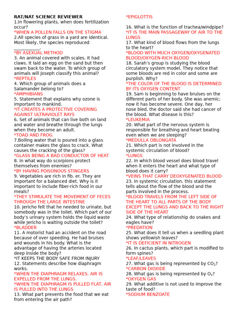 Rat Nat Science Reviewer | PDF | Earth | Water