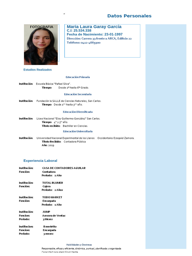 Curriculum Maria | PDF