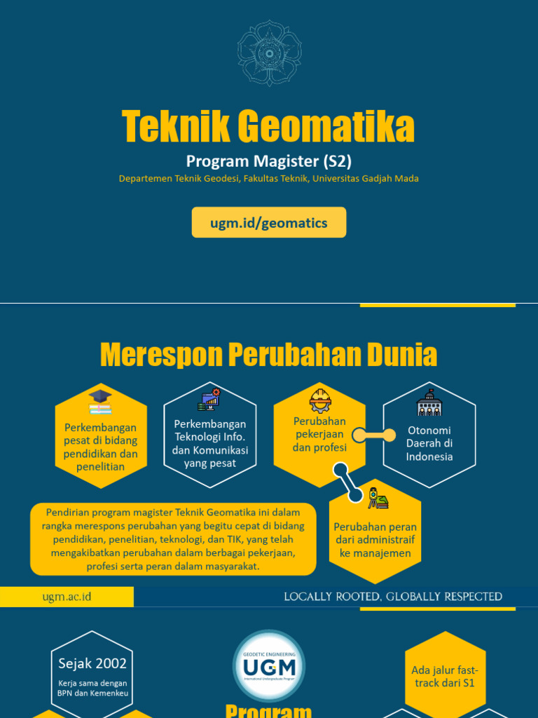 Master Geomatics Engineering UGM ID Feb25 | PDF