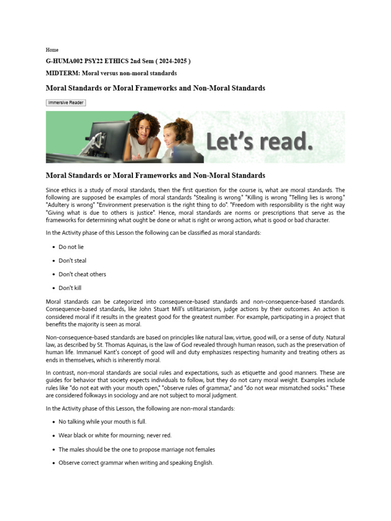 The Source of Moral Standards Explained | PDF | Morality | Social ...