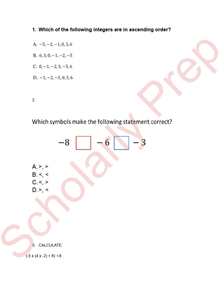 Week 1 Y5 Maths Homework | PDF