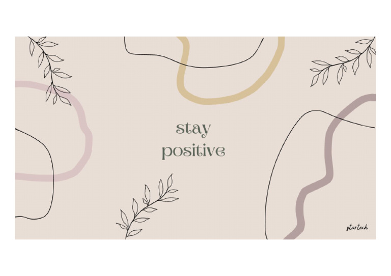 Stay Positive Background | PDF