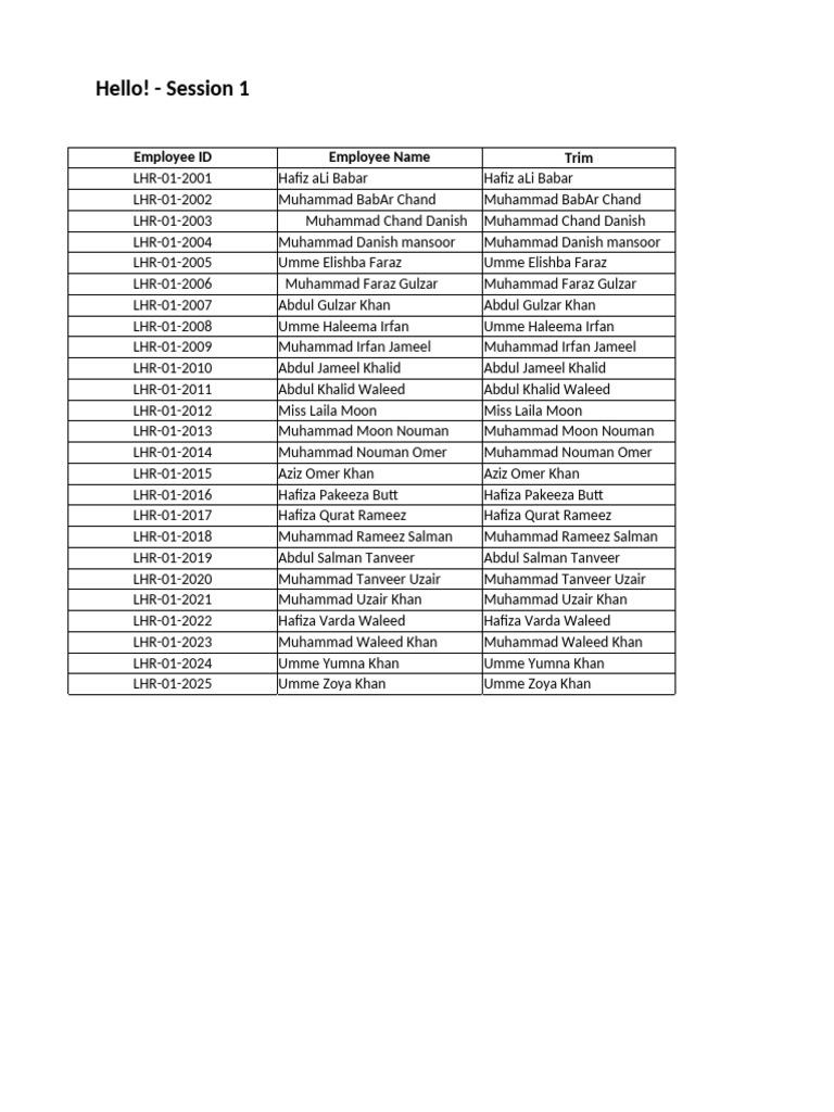 Session 1 practice | PDF | Islamic Texts | Quran