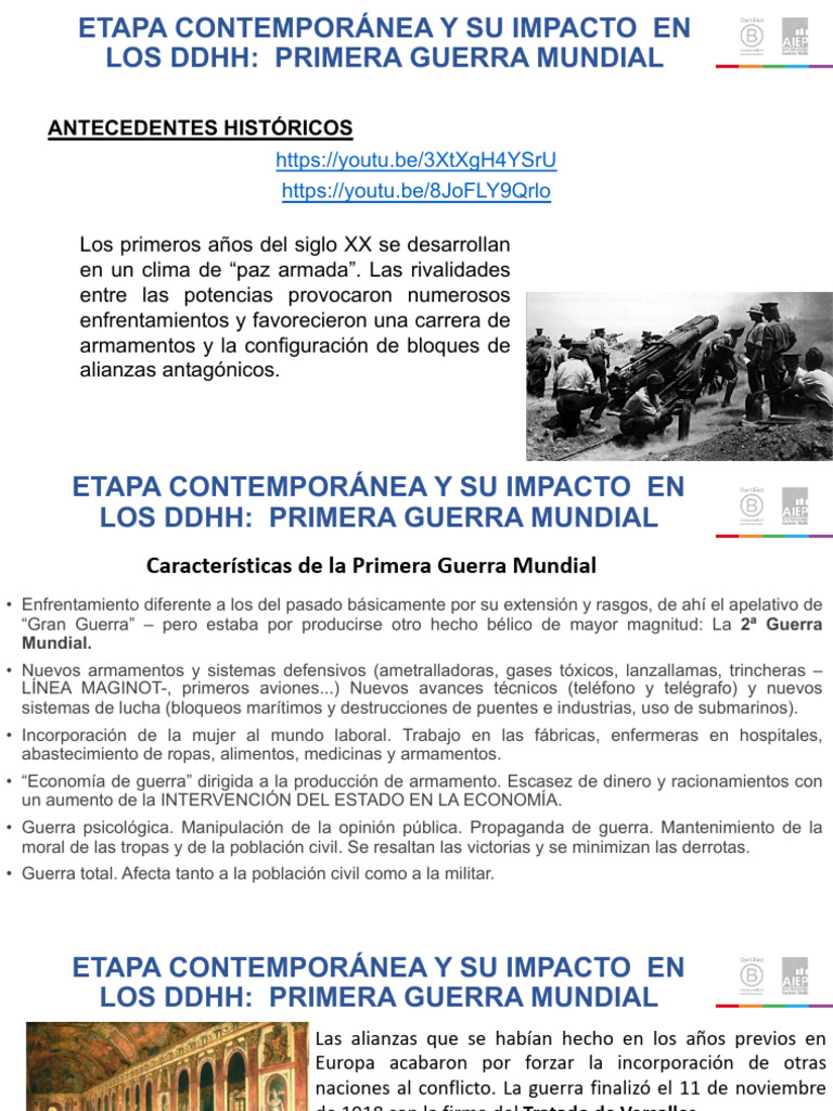 02 PPT DDHH 1 y 2 WW mundiales | PDF | Derechos humanos | Globalización