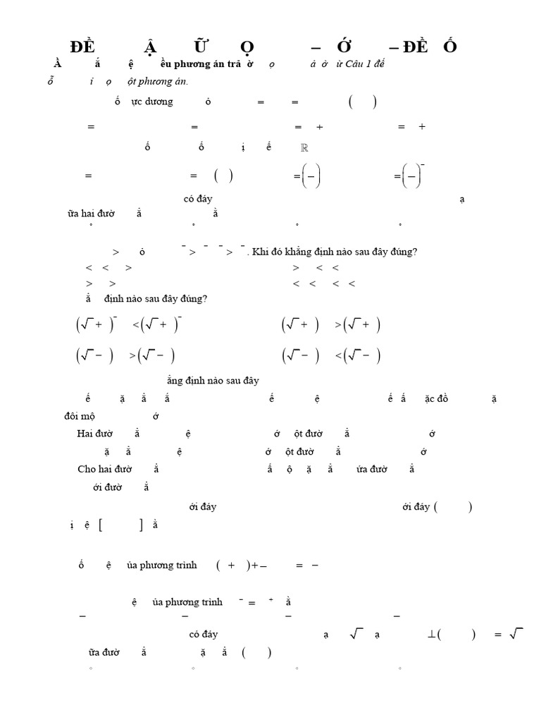 Đề Ôn Tập Giữa HKII L11 - Số 4 | PDF