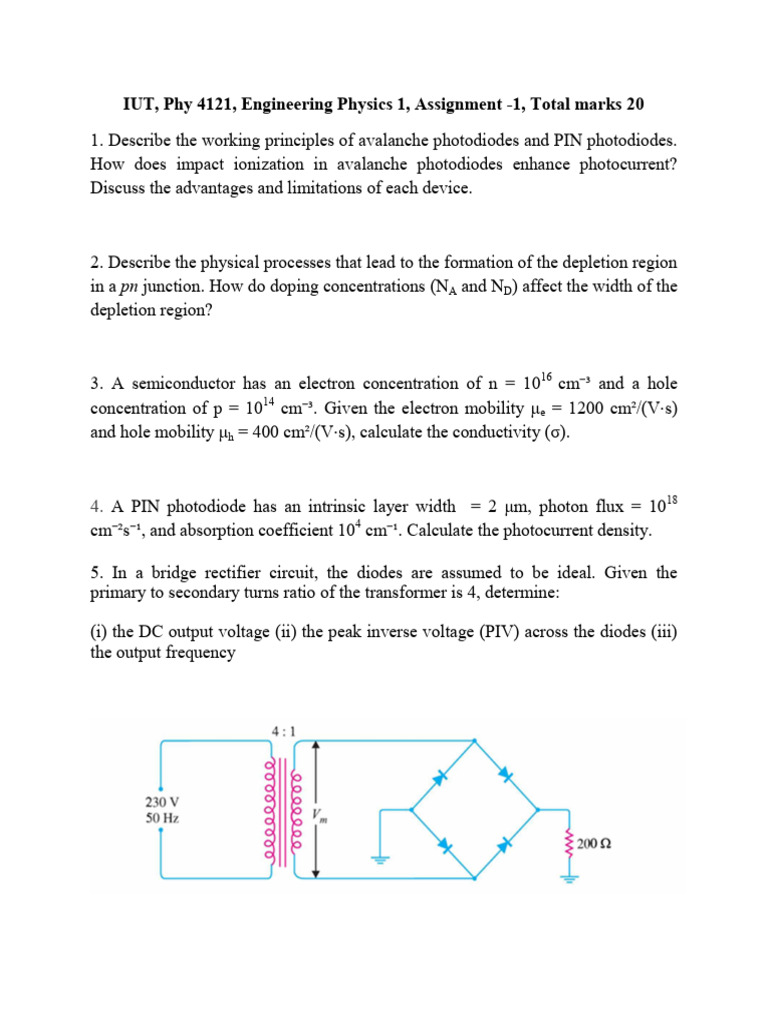 Physics Assignment QSTN | PDF
