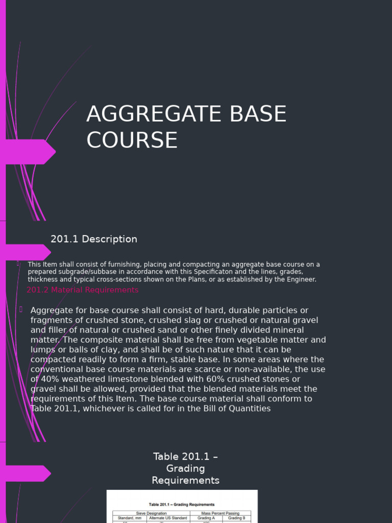 Aggregate Base Course | PDF | Gravel | Construction Aggregate