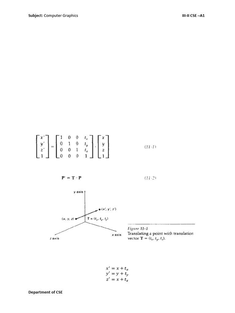 CG-UNIT-V | PDF | Cartesian Coordinate System | 2 D Computer Graphics